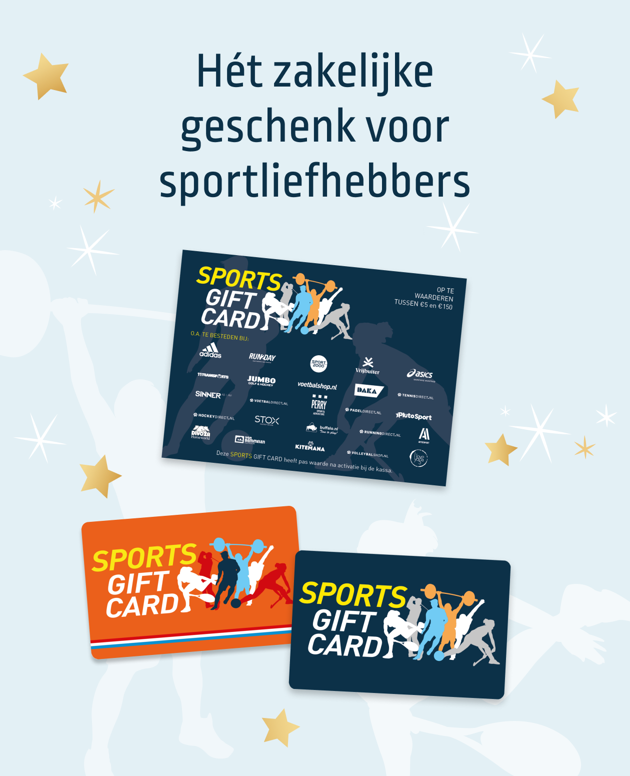 Het ideale sport en/of bewegen cadeau - Sports Gift Card