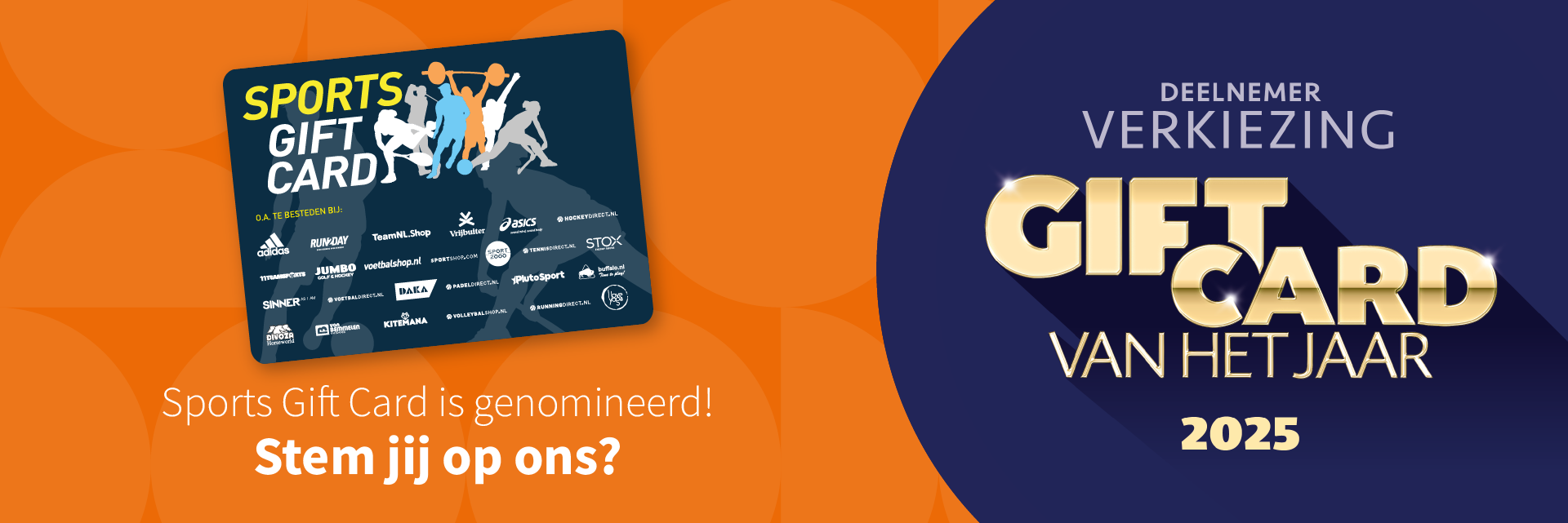 Het ideale sport en/of bewegen cadeau - Sports Gift Card